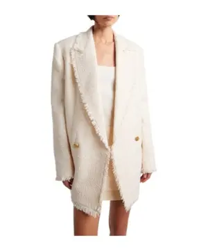 Balmain Classic Tweed Double-breasted Blazer