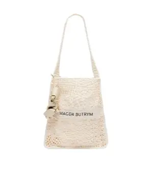 Magda Butrym Small Crochet Tote Bag - Nude
