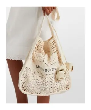 Magda Butrym Small Crochet Tote Bag