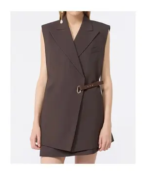 Sportmax V-neck Sleeveless Vest