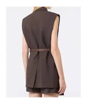 Sportmax V-neck Sleeveless Vest