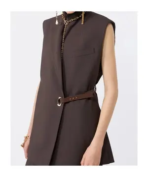 Sportmax V-neck Sleeveless Vest