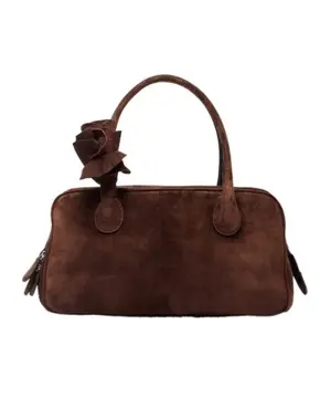Magda Butrym Brigitte Small Suede Shoulder Bag - Brown