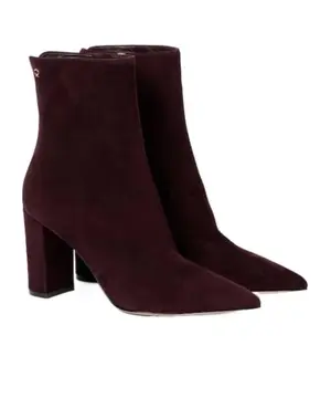GIANVITO ROSSI Versatile Premium Suede Ankle Boots - Black