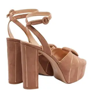 GIANVITO ROSSI Suede Platform Sandals