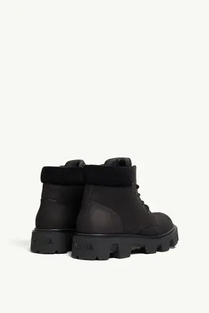 Moncler Peak City Nubuck Suede Ankle Boots