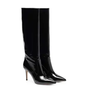 GIANVITO ROSSI Hansen Leather Knee-high Boots - Black