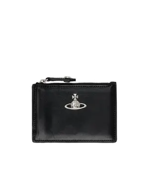 VIVIENNE WESTWOOD Slim Long Card Holder - Black