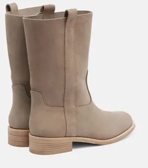 AQUAZZURA Solid Color Suede Ankle Boots