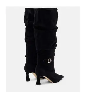 MALONE SOULIERS Melina 70 Suede Knee-high Boots