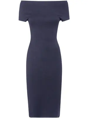 Magda Butrym Off-the-shoulder Knitwear Dress With Short Sleeves