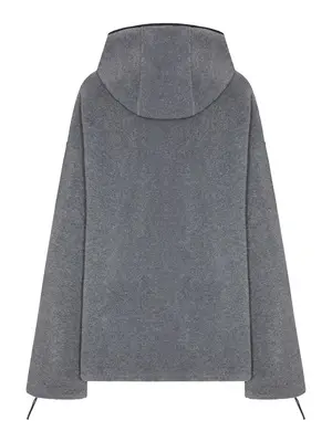 Miu Miu Long-sleeved Hooded Sweatshirt