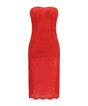 Ermanno Scervino Strapless Dress - Red