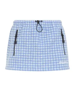 Miu Miu Vichy Fleece Miniskirt - Blue