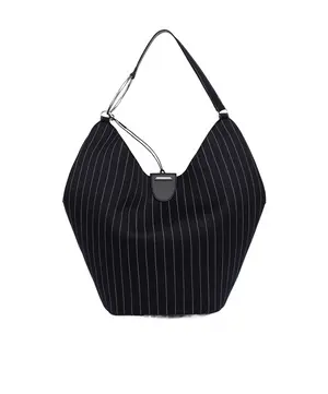 DONDUP Striped Shoulder Bag - Black