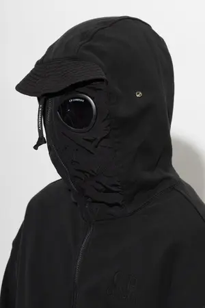 C.P. COMPANY Goggle Detail Zip-up Sweatshirt