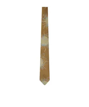 VIVIENNE WESTWOOD Silk Jacquard Tie - Brown
