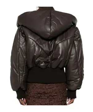 Attico Quilted Hooded Jacket