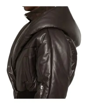 Attico Quilted Hooded Jacket