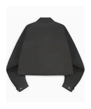 Prada Cropped Re-nylon Blouson Jacket - Leaden