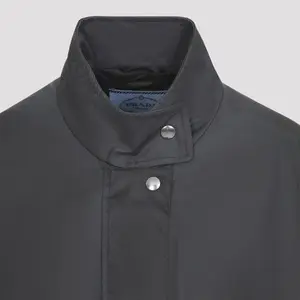 Prada Cropped Re-nylon Blouson Jacket - Leaden