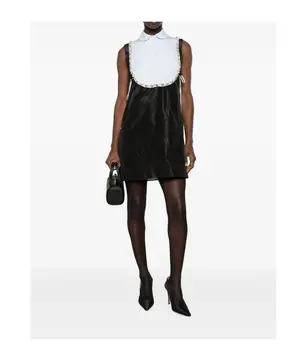 Prada Embellished Bib Mini Dress