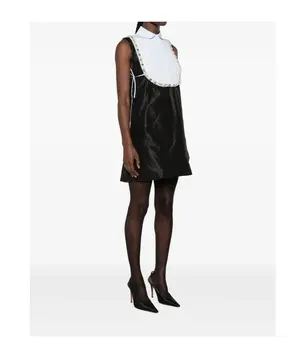 Prada Embellished Bib Mini Dress