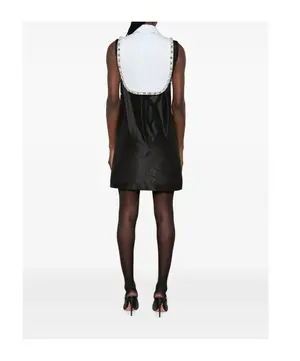 Prada Embellished Bib Mini Dress