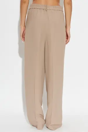 Fabiana Filippi Wide-leg Pants With Elastic Waist - Beige