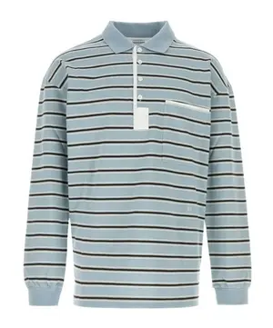 Bottega Veneta Collared Long-sleeve Polo Shirt