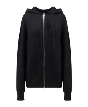 Rick Owens Long-sleeved Hooded Sweatshirt - Black