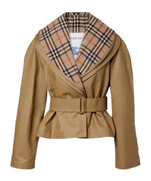 Burberry Check Jacket - Brown