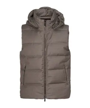 MOORER Sleeveless Vest - Beige