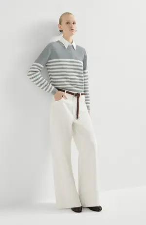 Brunello Cucinelli Relaxed Trousers With Monili