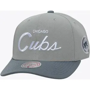 Mitchell & Ness Chicago Cubs Thunderstorm Head Coach Pro-crown Adjustable Hat - Gray