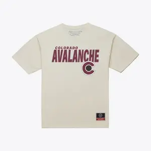 Mitchell & Ness Colorado Avalanche Core Plus T-shirt - Cream