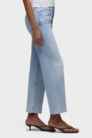 Hudson Jeans Rosie Covered Button Fly Wide Leg
