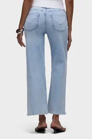 Hudson Jeans Rosie Covered Button Fly Wide Leg