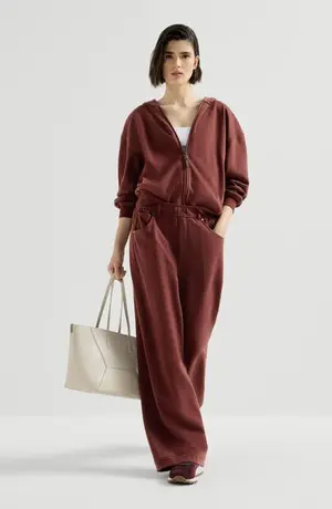 Brunello Cucinelli Cotton Smooth French Terry Trousers