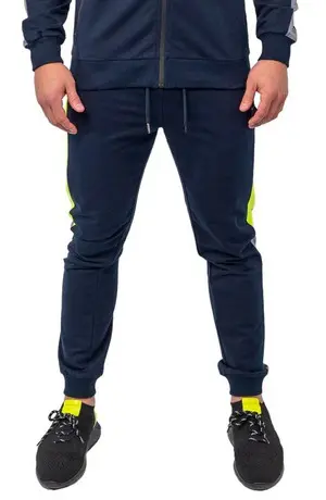 MACEOO Level Stretch Cotton Joggers - Blue