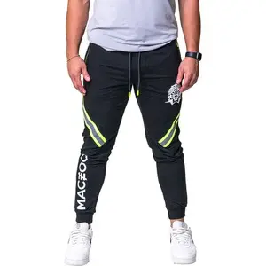 MACEOO Lightning Reflective Cotton Knit Joggers - Black