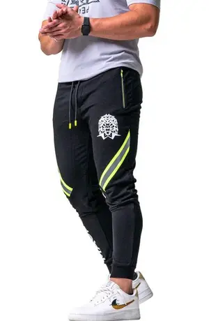 MACEOO Lightning Reflective Cotton Knit Joggers