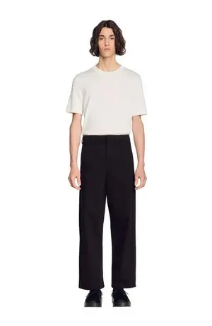Sandro Barrel Jeans In Cotton - Chocolate