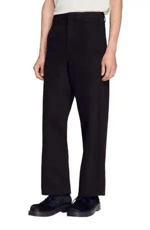 Sandro Barrel Jeans In Cotton
