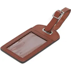 KORCHMAR Full-grain Leather Luggage Tag - Brown