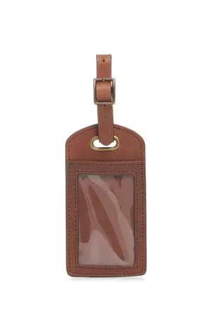 KORCHMAR Full-grain Leather Luggage Tag - Espresso