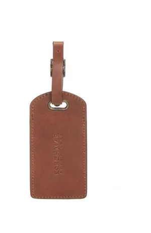KORCHMAR Full-grain Leather Luggage Tag - Espresso
