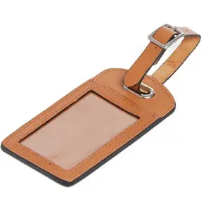 KORCHMAR Full-grain Leather Luggage Tag - Tan