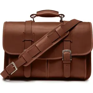 KORCHMAR Garfield Leather Briefcase - Brown