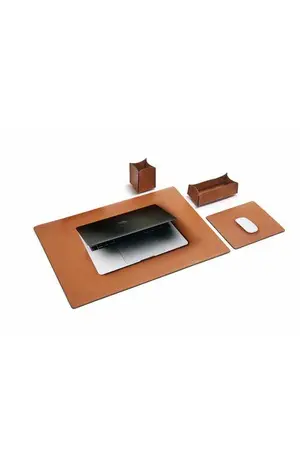 KORCHMAR Rushmore Leather Desk Set - Tan